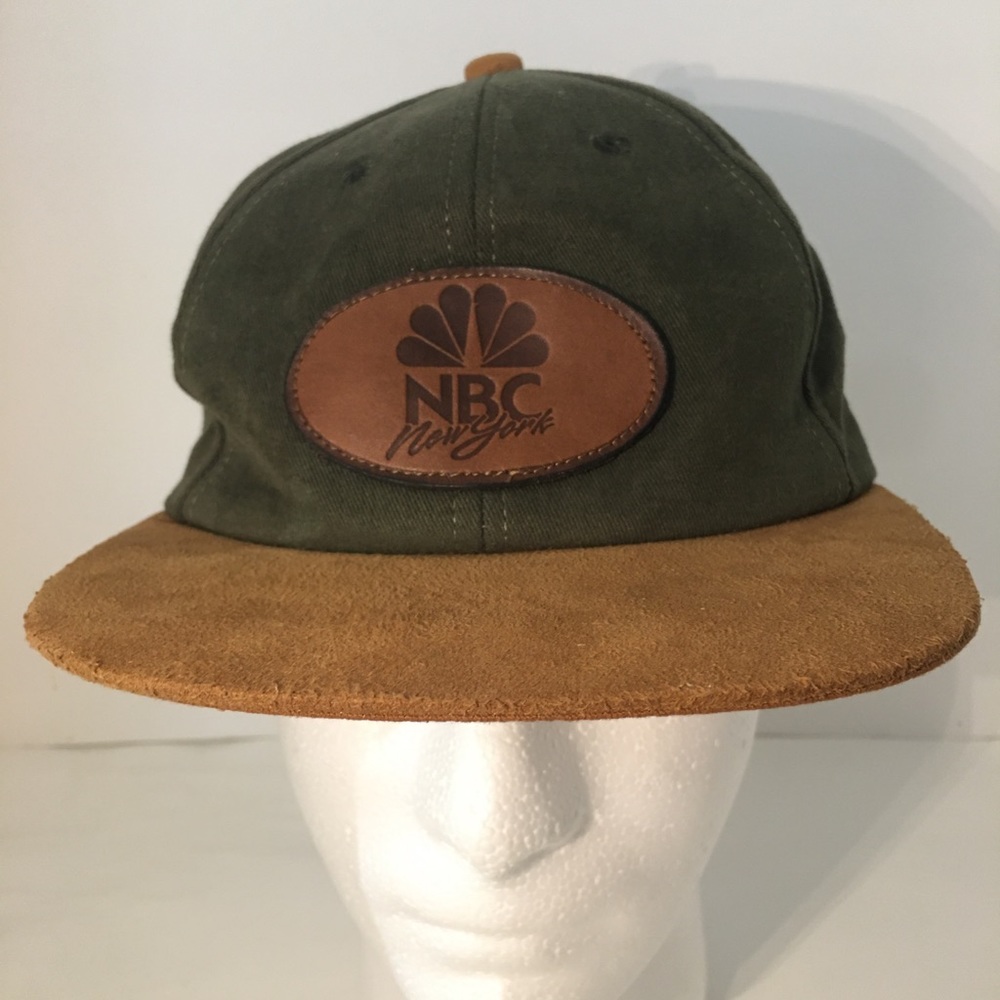 Vintage Nbc New York Hat- Suede Bill - Gem